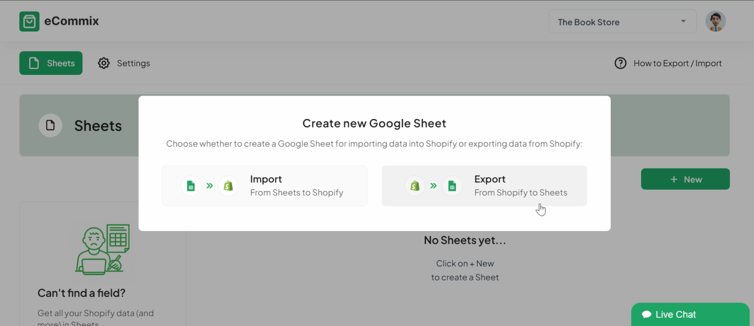 Export your Shopify store data to Google Sheets - eCommix - Shopify Google Sheets Connector
